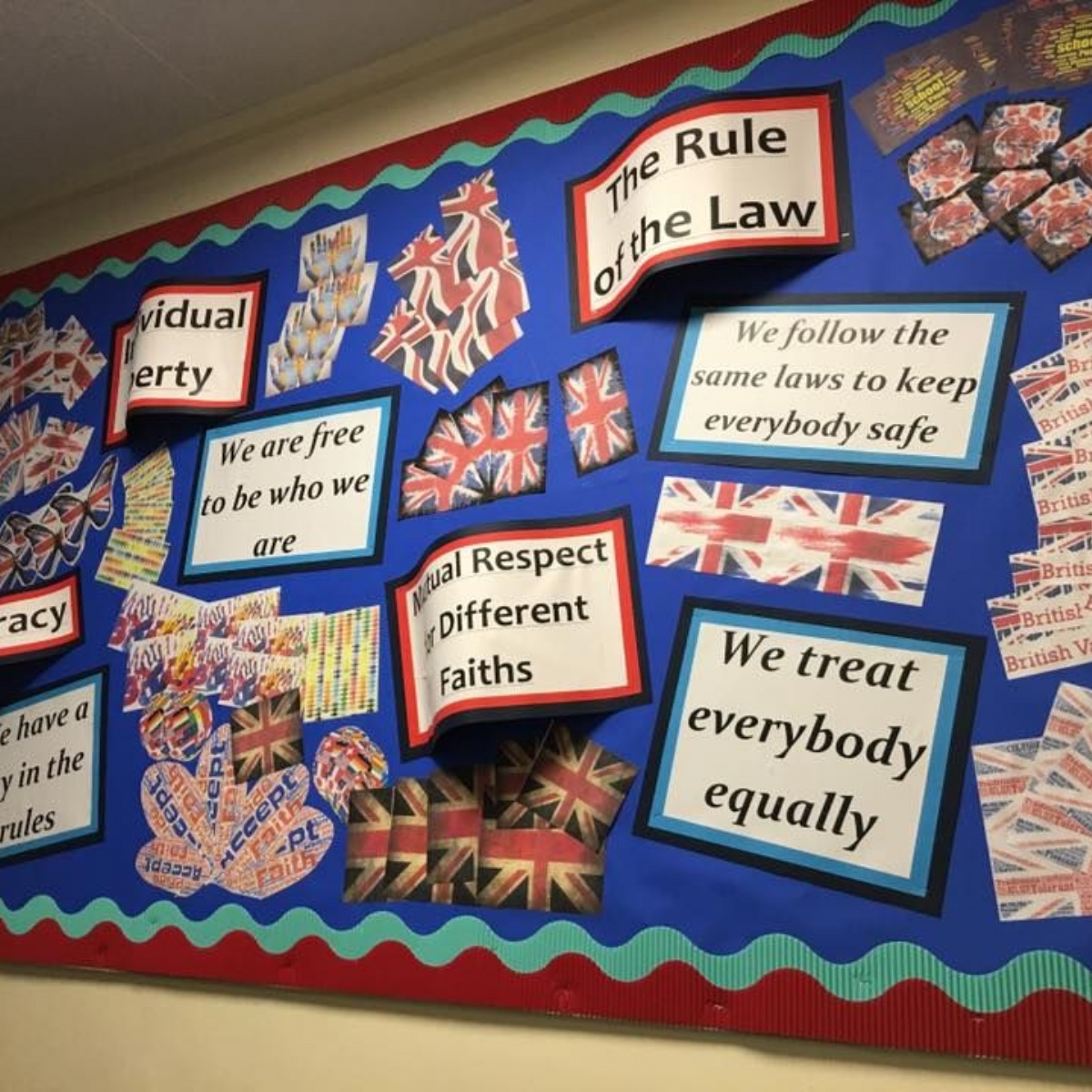 Chilton Primary School - Here's our new British Values display